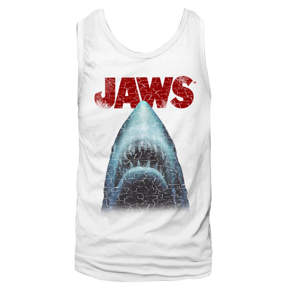 Jaws Stressed Mens Tank - Kiditude